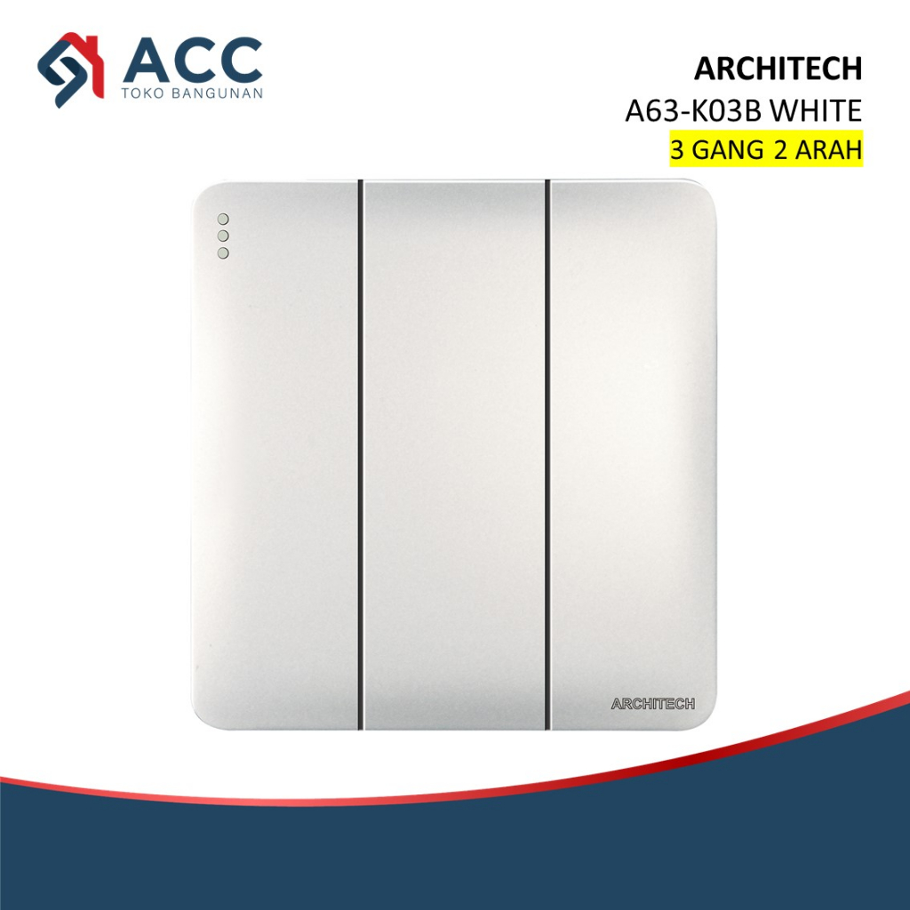 Jual ARCHITECH INFINITY A63 WHITE SAKLAR STOP KONTAK FRAME | Shopee ...