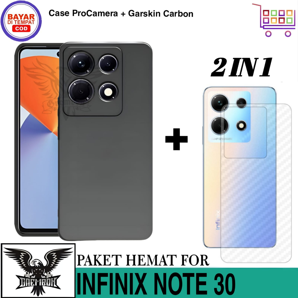 Jual PAKET 2IN1 CASE INFINIX NOTE 30 SOFT CASE LIQUID PRO CAM FREE ...