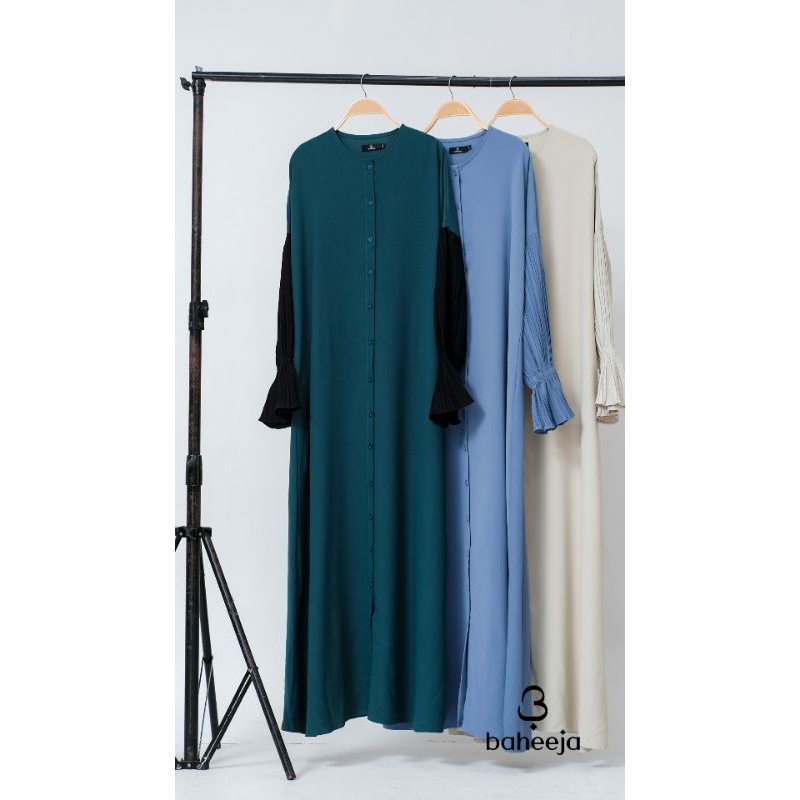 Jual Bahja Syari - Jaiba Pleats Abaya - ( Gamis Abaya Plisket Umroh/Haji/Daily) | Shopee Indonesia