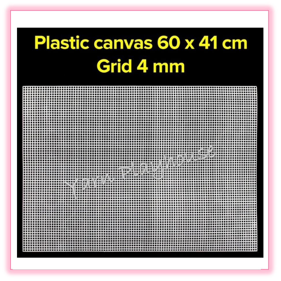 Jual Kanvas plastik lembaran 40x60cm plastic canvas 40x60 cm rajut DIY ...