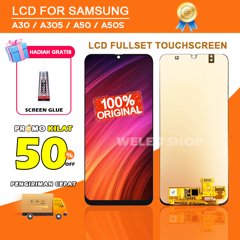 Jual LCD Samsung GALAXY A30 A305 A50 A50S Fullset Touchscreen HP Touch Screen Layar Sentuh ...