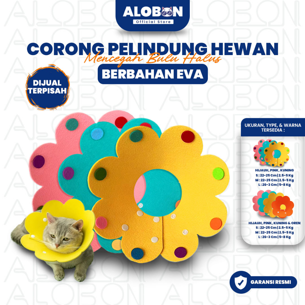 Jual ALOBON CORONG PELINDUNG LEHER BAHAN EVA - Collar corong pelindung ...