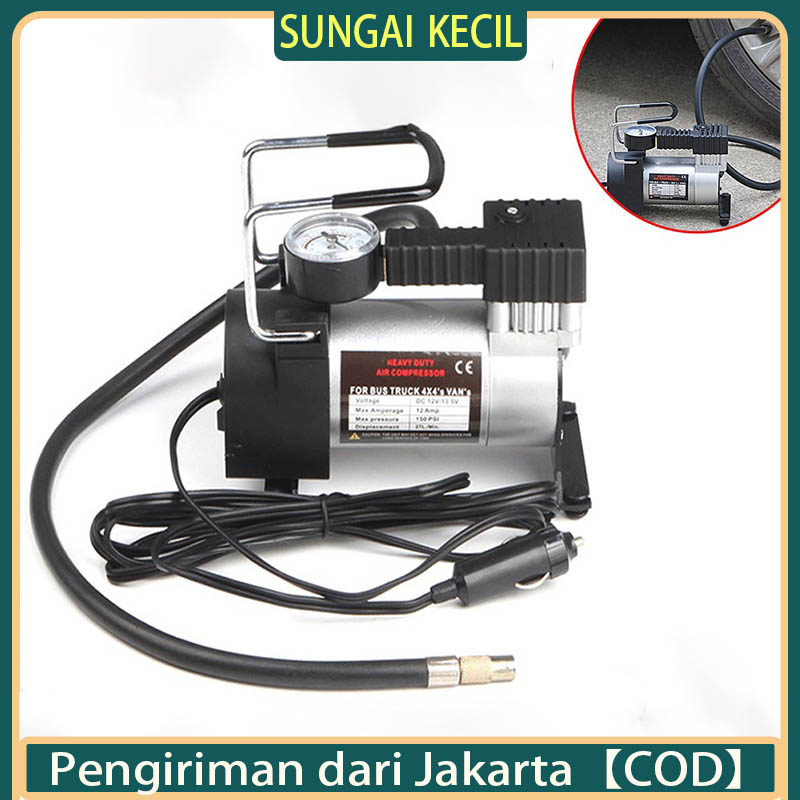 Jual Mini Portabel DC12V Kompresor Udara Ban Inflator Pompa Kompresor ...