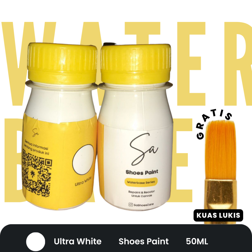Jual Waterbase Paint | Cat Sepatu Putih 50ML | Shopee Indonesia