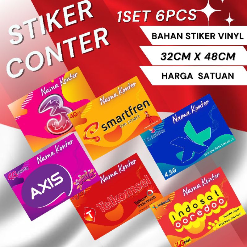 Jual STIKER ETALASE / STIKER VINYL ( BISA CUSTOM NAMA CONTER ANDA ...