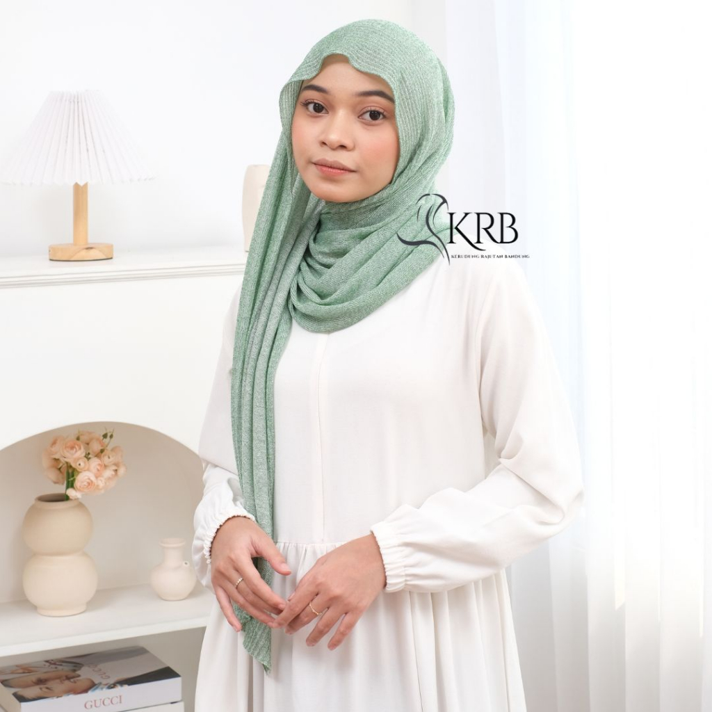 Jual KRB | Pashmina Gliter Rajut HIJAU - HIJAU BOTOL - HIJAU ARMY - HIJAU TUA - Kerudung Nikahan ...