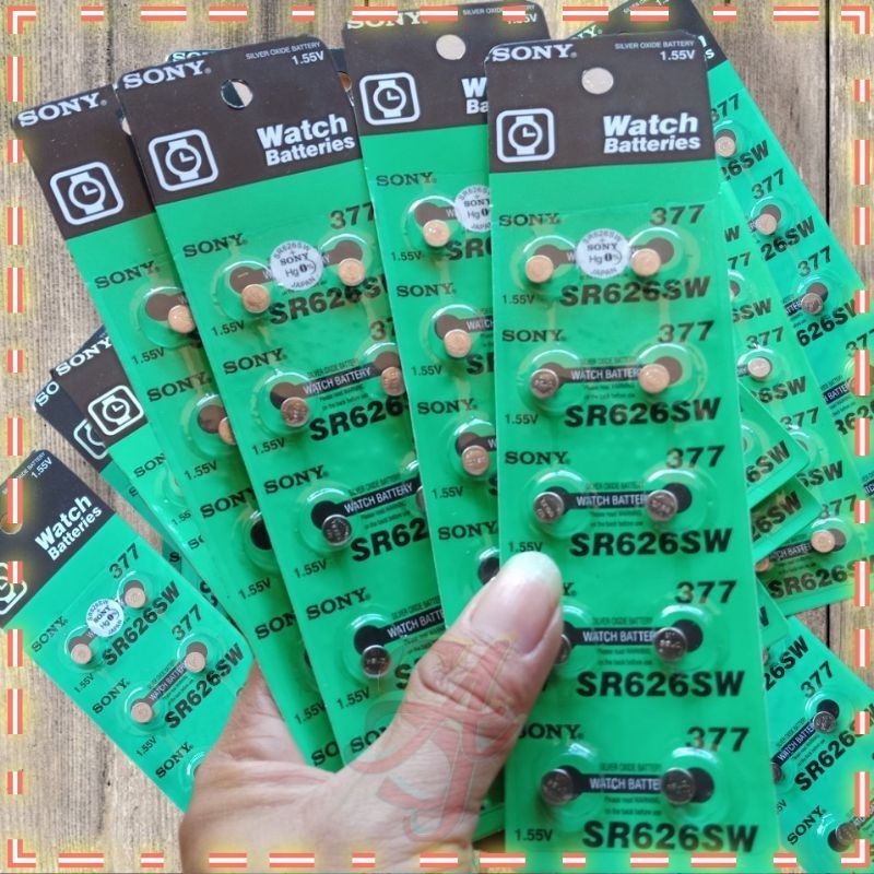 Jual Baterai Murah Baterai Jam Tangan Analog Sony 377/SR626SW | Shopee ...