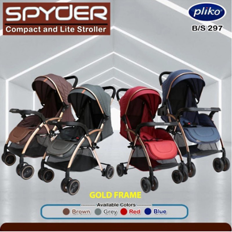 Jual Makassar ! Stroller PLIKO SPYDER 297R KERETA DORONG Bayi (Rangka ...