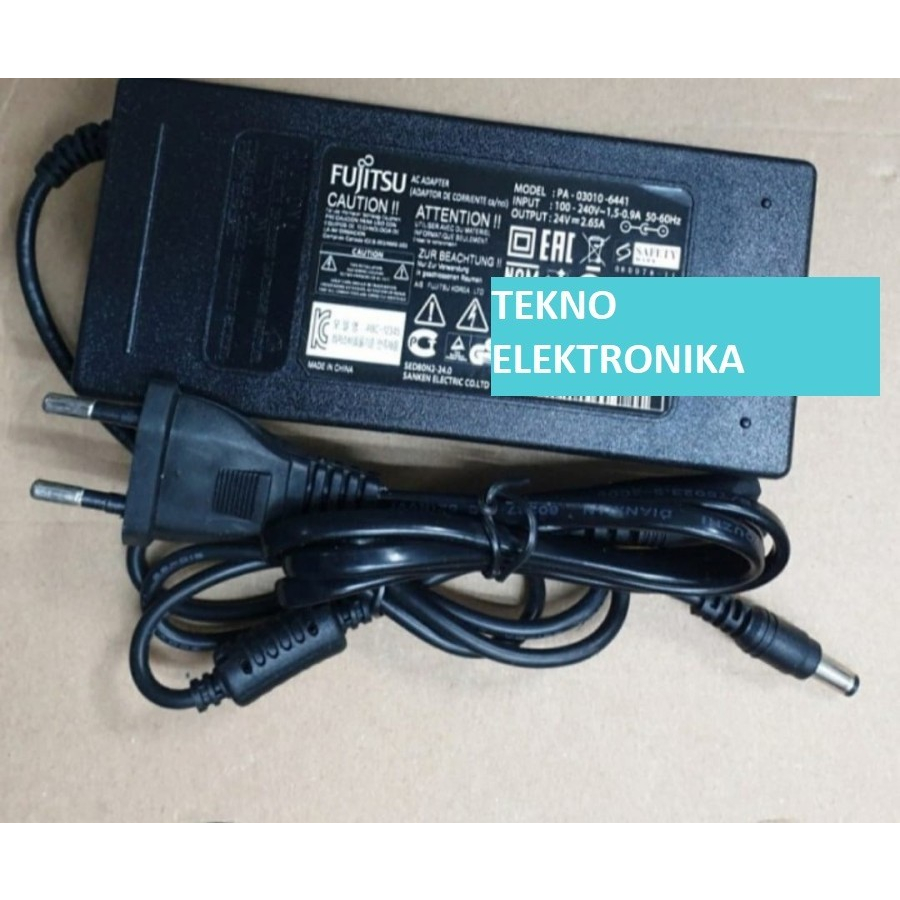 Jual Adaptor Fujitsu Scanner Tipe fi-6230z AC Adapter TKN | Shopee ...