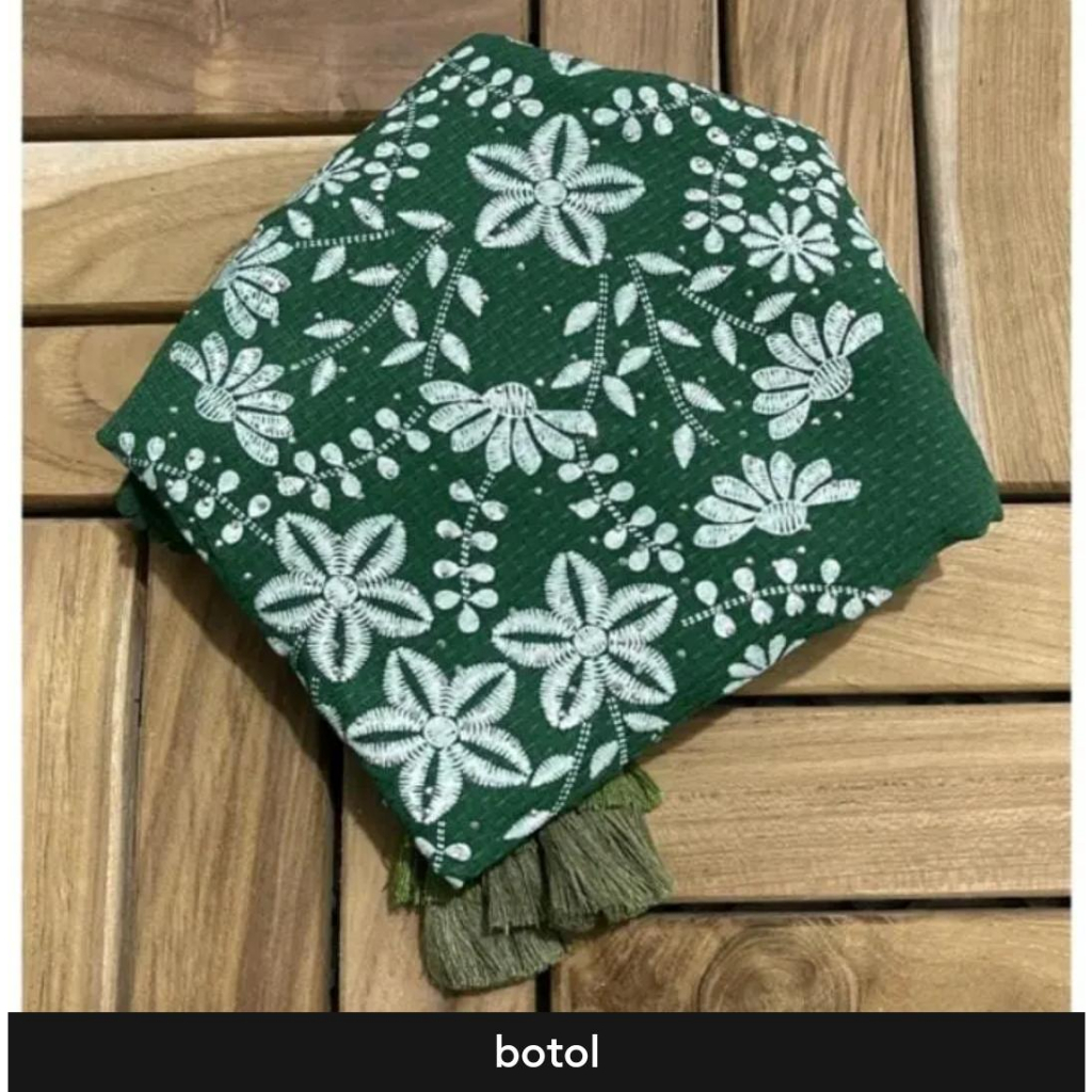 Jual COD segi empat waffle tasel sablon bunga mix swarovski MEWAH hijab ...