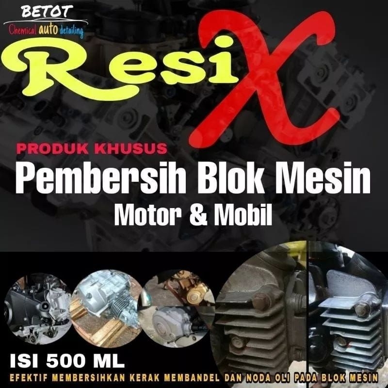 Jual RESIX Pembersih Kerak oli,Lumpur, Minyak pada Blok/crankcase Mesin ...