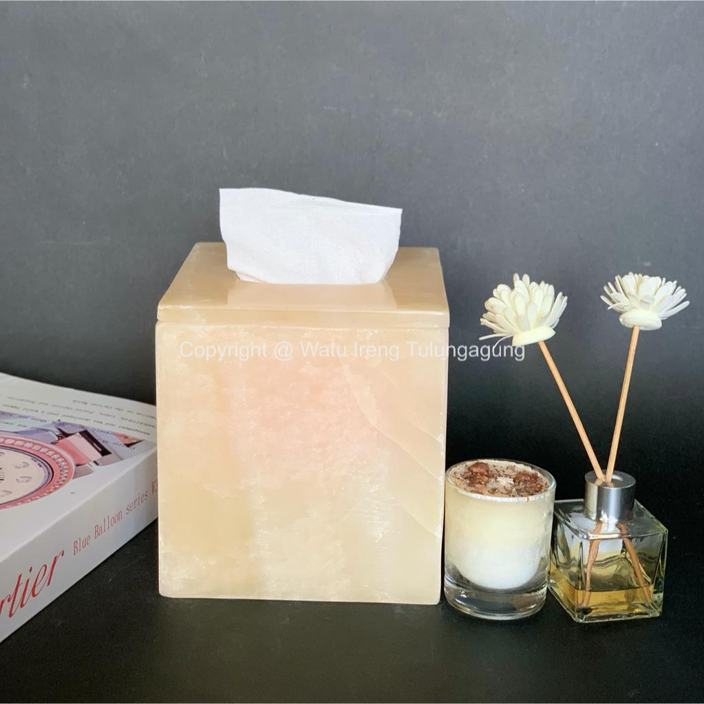 Jual TEMPAT TISSUE BOX MARMER ONYX / TEMPAT TISU KOTAK KECIL ONYX ...
