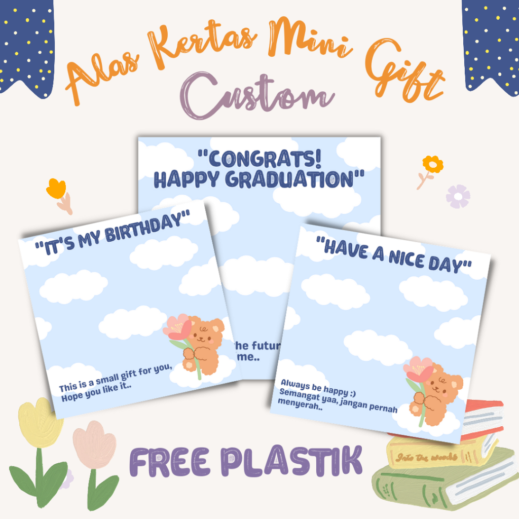 Jual [PART 4] (JUAL SATUAN) ALAS GIFT SNACK | BISA CUSTOME MINIMAL 10 ...