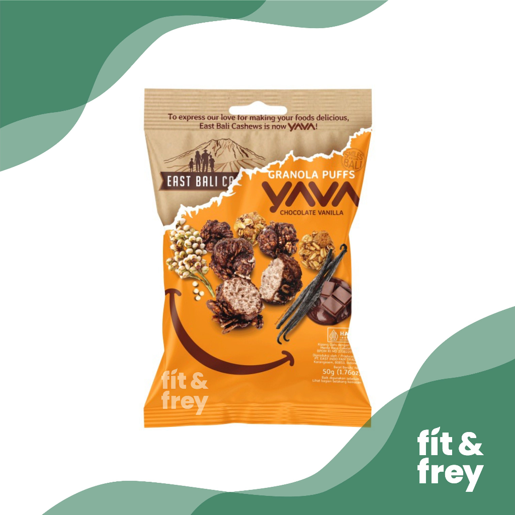 Jual YAVA Granola Puffs 35g - Chocolate Vanilla - Cemilan Sereal ...