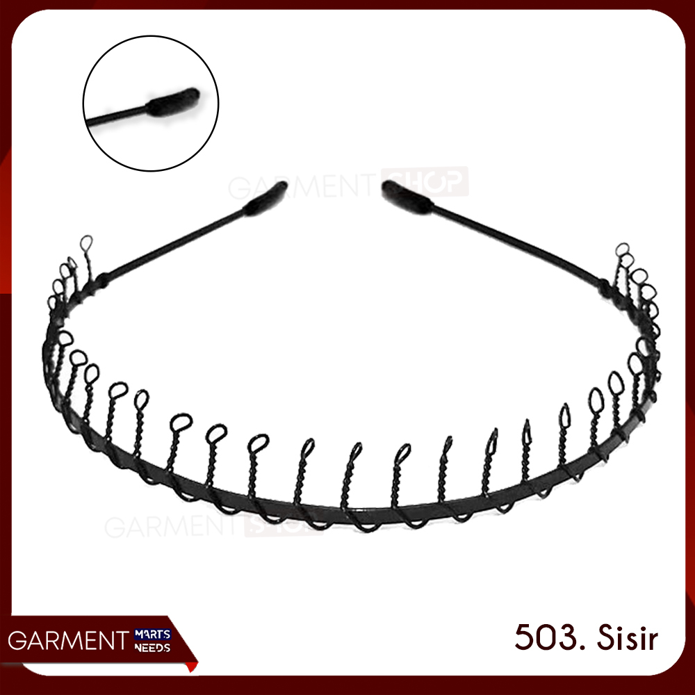 Jual Bando Kawat Gelombang Zigzag Hitam Model Korea Premium Headband ...