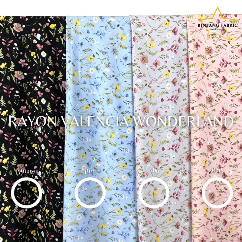 Jual Bahan Kain Rayon Viscose Valencia Wonderland 0,5 meter | Shopee ...
