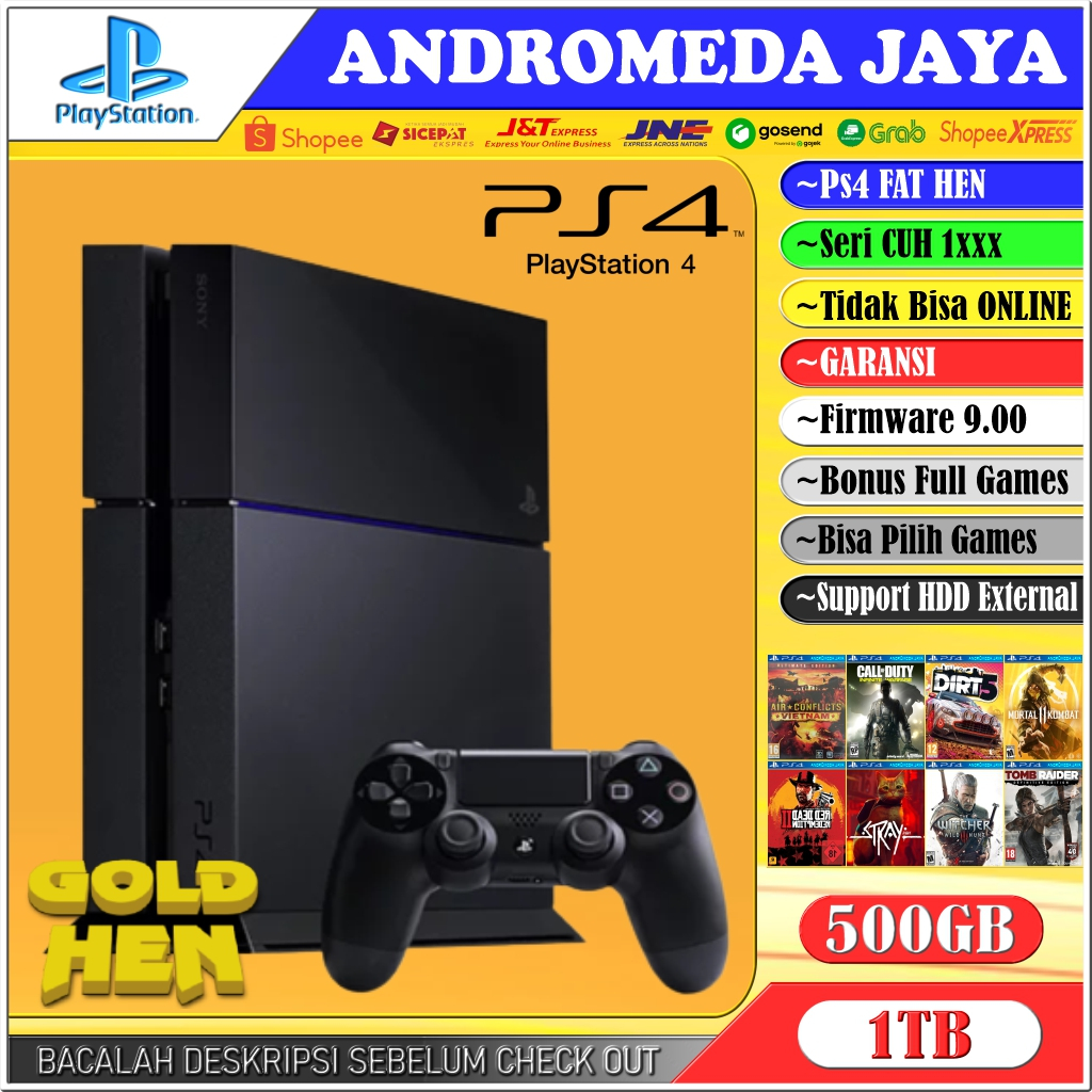 Jual PS4 FAT 500GB & 1TB FULL GAMES | Shopee Indonesia