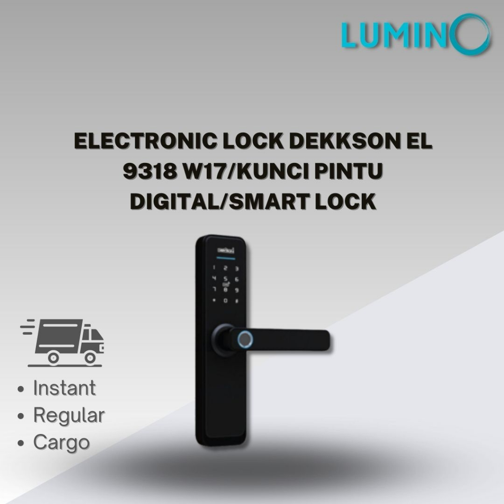 Jual Electronic Lock Dekkson EL 9318 W17/Kunci Pintu Digital/Smart Lock ...
