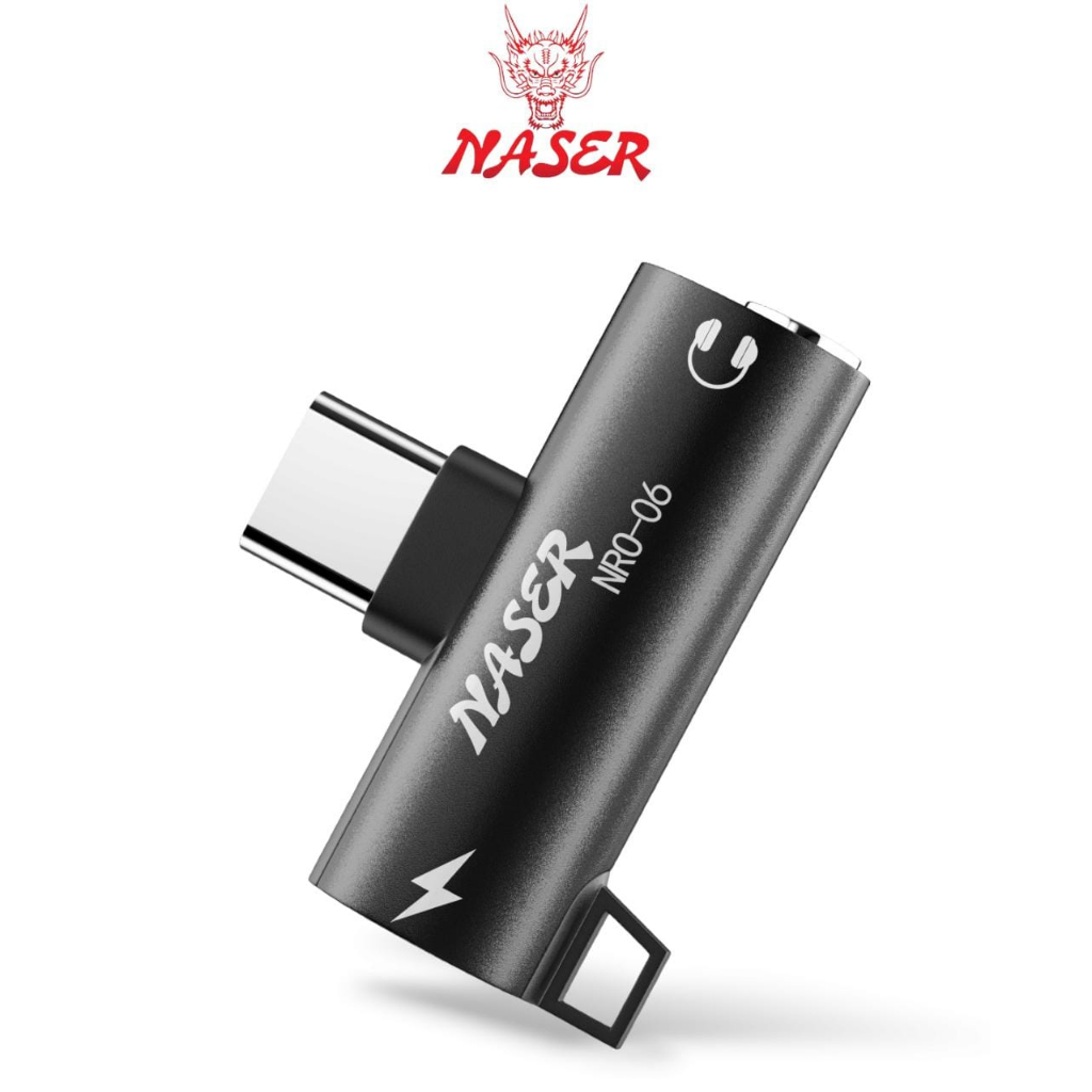 Jual NASER OTG TYPE C TO 3.5MM AUDIO NRO-06 / OTG SPLITER CONVERTER ...