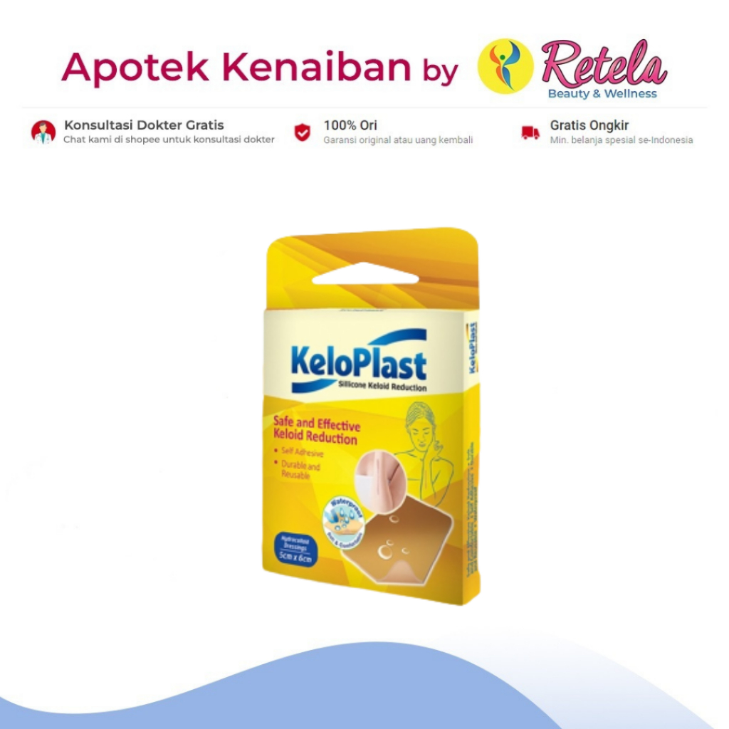 Jual KELOPLAST SILICON KELOID REDUCTION 5X6CM / SCAR / BEKAS LUKA ...
