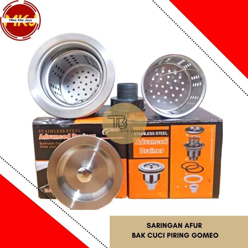 Jual SARINGAN AVUR BAK CUCI PIRING STAINLESS GOMEO / AVUR BAK CUCI ...