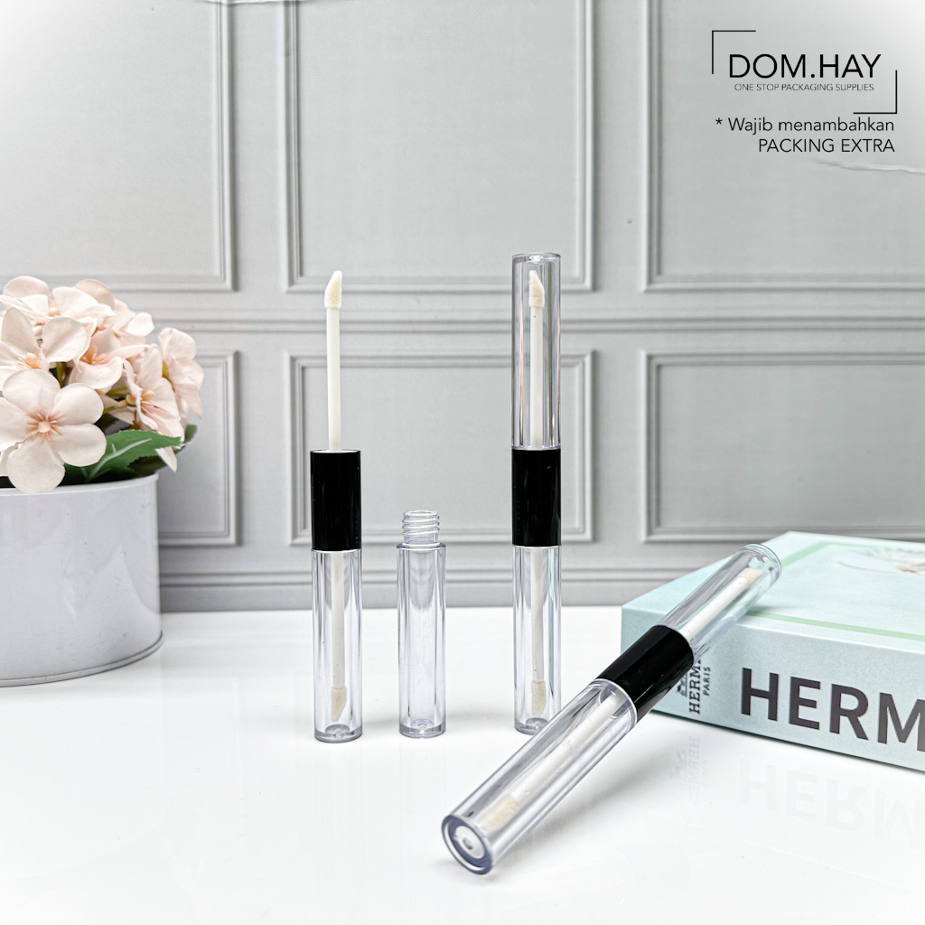 Jual Botol Lip Gloss Containers Lipstick Tubes 5ml Double Head Lip ...