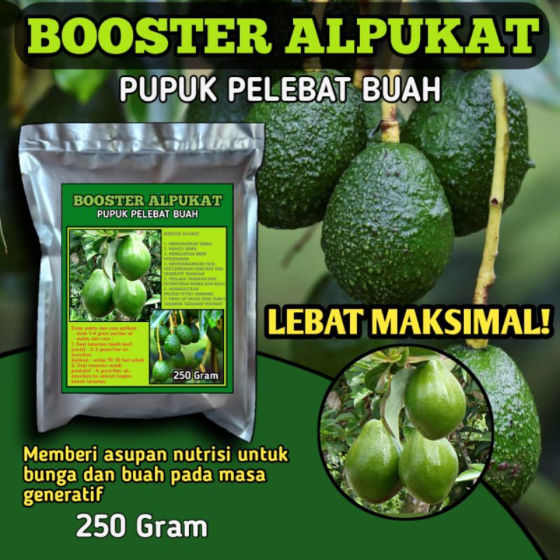 Jual Pupuk booster pelebat buah alpukat nutrisi untuk bunga dan buah anti rontok kemasan 250 ...
