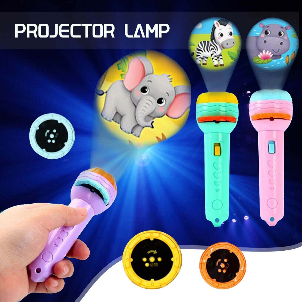 Jual Mainan Anak Senter Proyektor / Flashlight Projector / Mainan ...