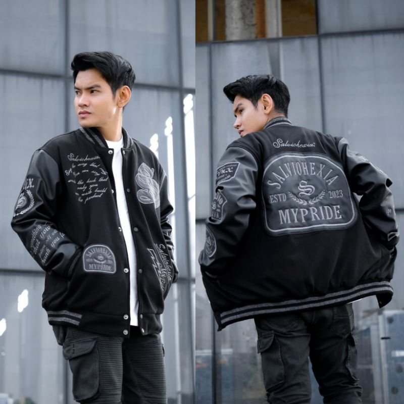 Jual JAKET SUNMORI VARSITY BASEBALL FULL BORDIR SALVIO HEXIA | Shopee ...