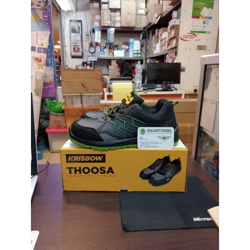 Jual Sepatu Safety Shoes Krisbow Thoosa Original Murah | Shopee Indonesia