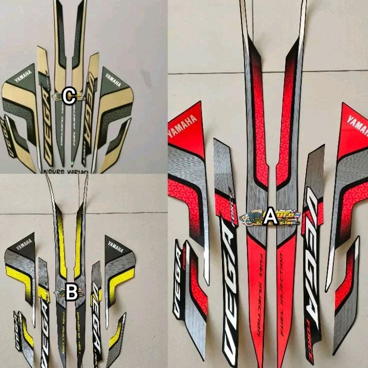 Jual STRIPING STIKER LIST STANDAR MOTOR VEGA FORCE TAHUN 2021 2022 ...