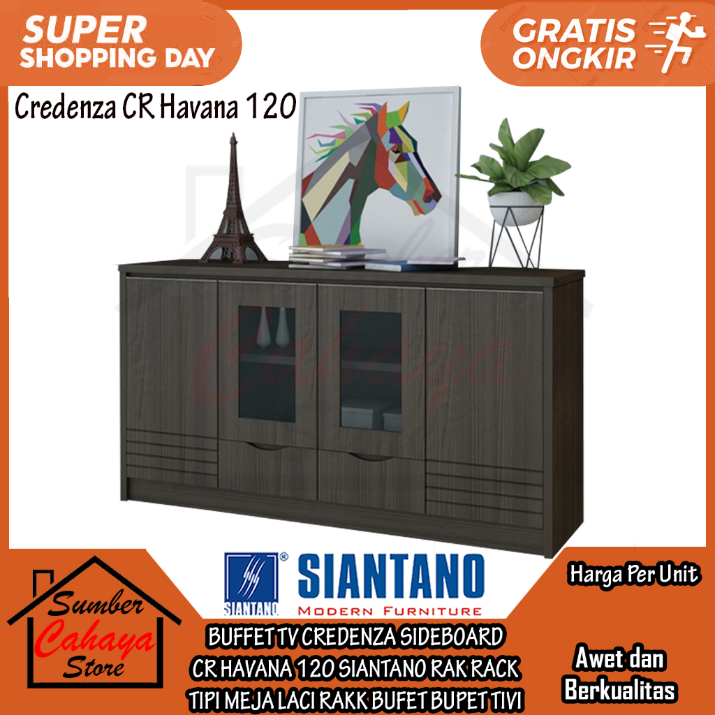 Jual [Kargo] BUFFET TV SIANTANO CR HAVANA 120 MINIMALIS BUFET TELEVISI ...