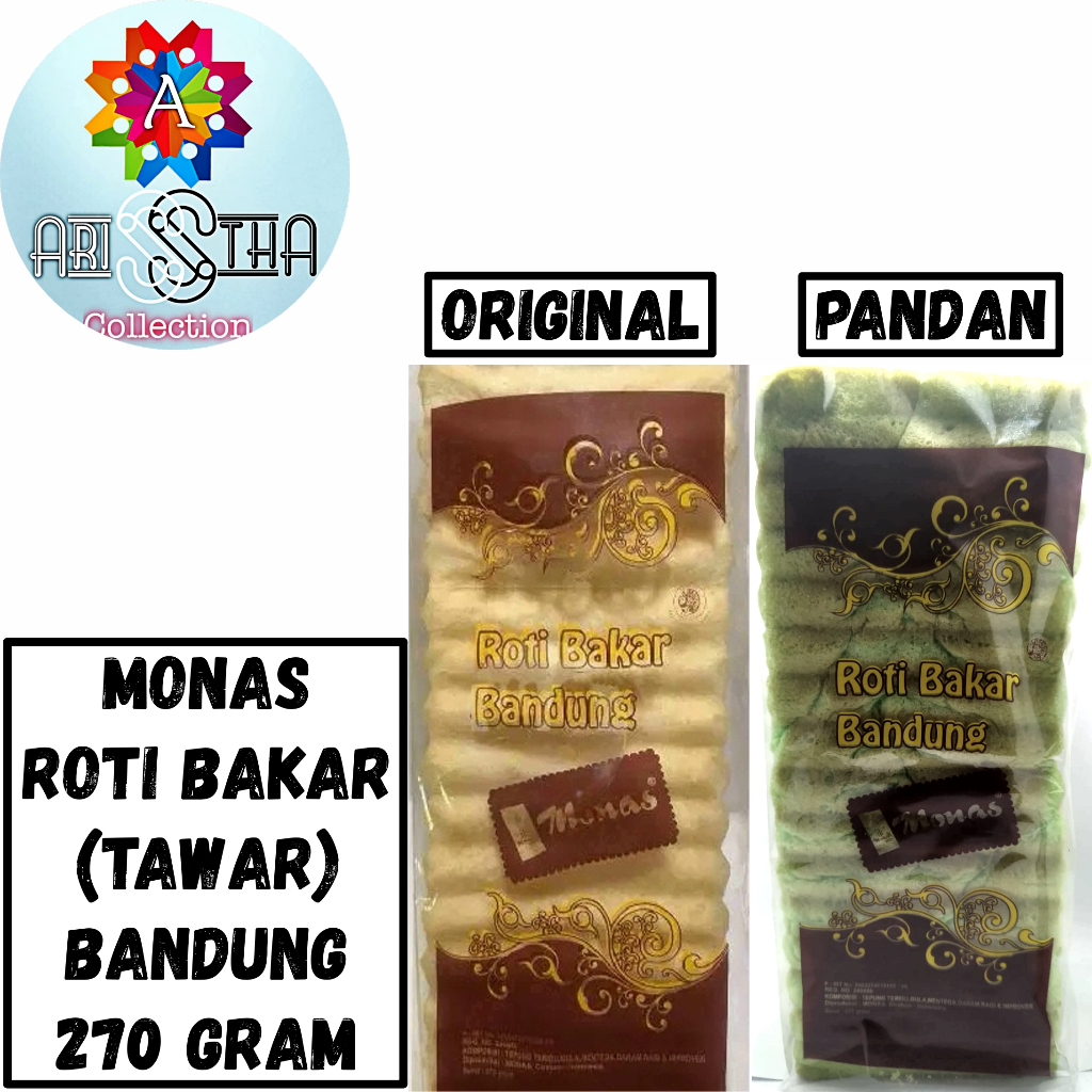 Jual Monas Roti Tawar Bakar Bandung 270 Gram | Shopee Indonesia