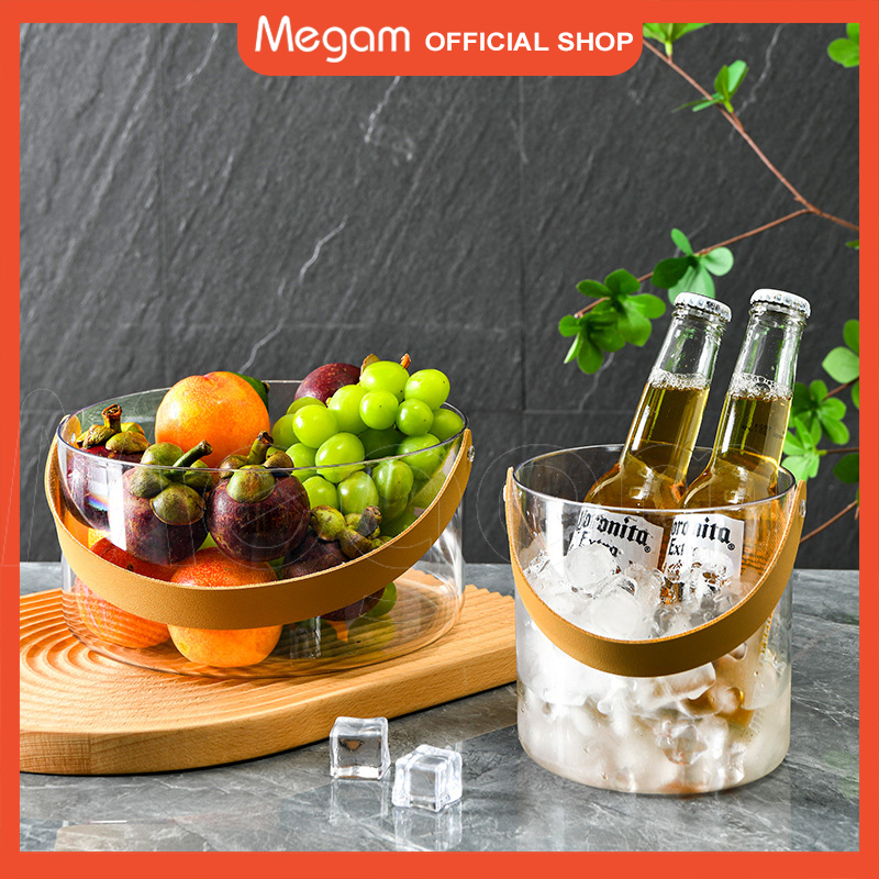 Jual Megam Ice Bucket Beer Tansparan Container Es Batu Minuman Dingin ...