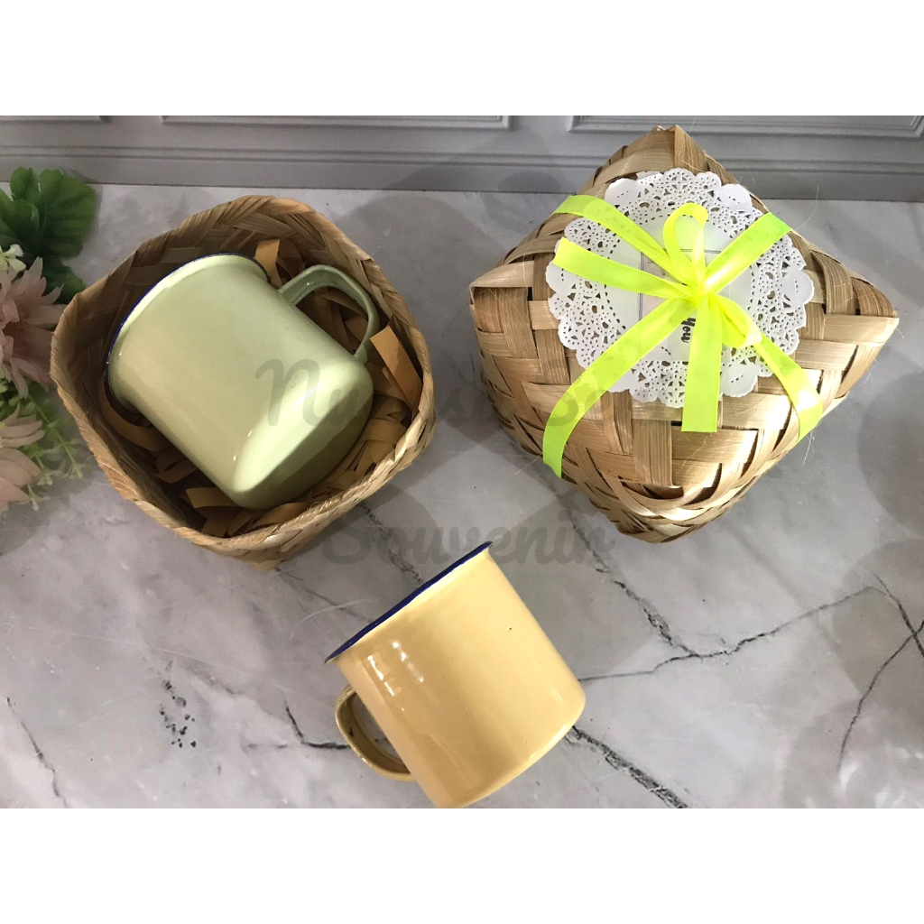 Jual Souvenir Cangkir Minum Enamel 7cm Mug Kaleng Warna Gelas Antik ...