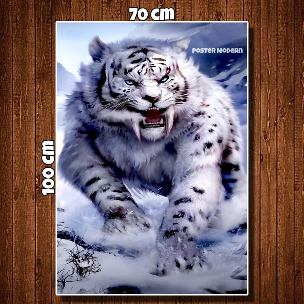 Jual Hiasan dinding Xtra Jumbo Poster Gambar Harimau Putih Code32 ...