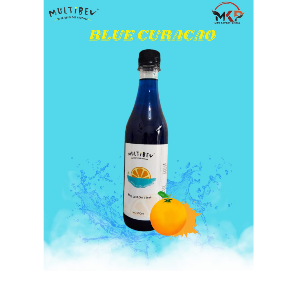 Jual MULTIBEV BLUE CURACAO SYRUP 500 ML | Shopee Indonesia
