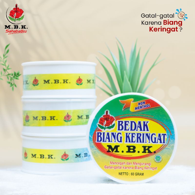 Jual MBK Bk biang keringat hijau-kemasan Tin-pot 60gr | Shopee Indonesia