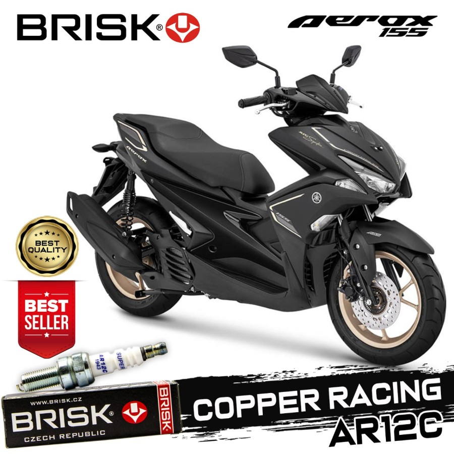 Jual Busi Motor Yamaha Aerox 155 Asli Original BRISK Copper Racing ...