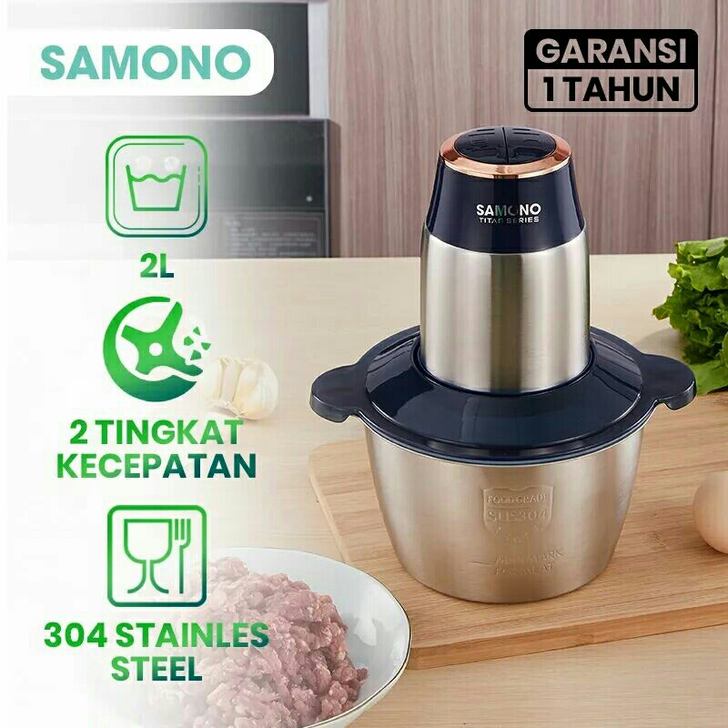 Jual SAMONO - Food Chopper Blender Stainless Steel 2 Liter SW-TC400W ...