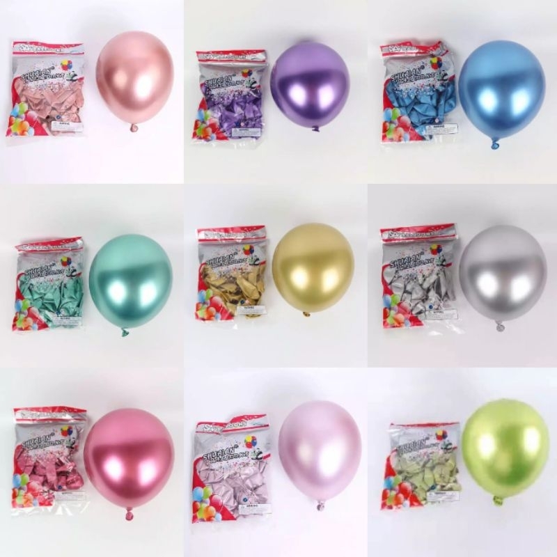 Jual Balon Chrome 5 inch ECERAN | Shopee Indonesia