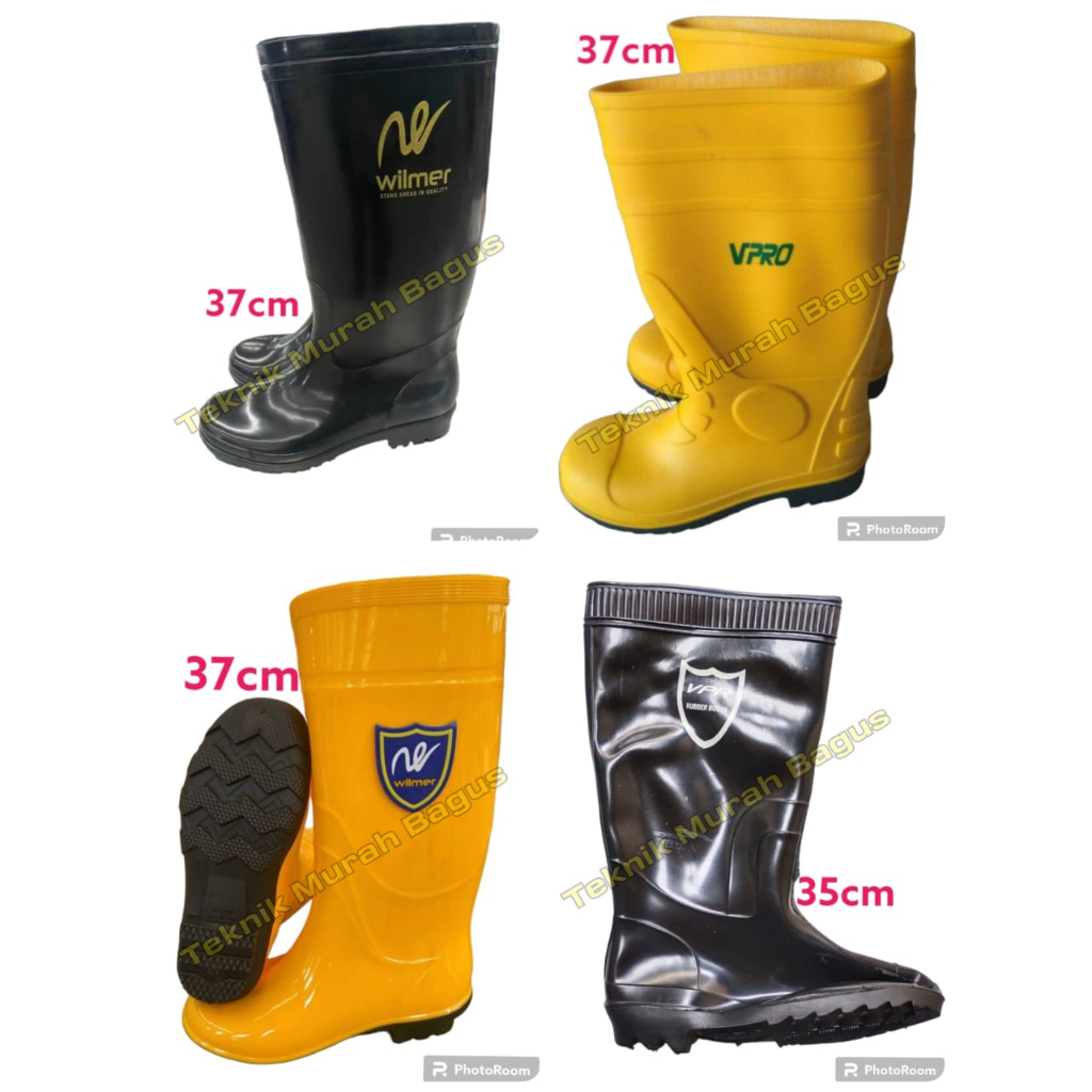 Jual Sepatu Boot Tinggi SAFETY BOOTS Separu Cor Tukang Bangunan Proyek ...