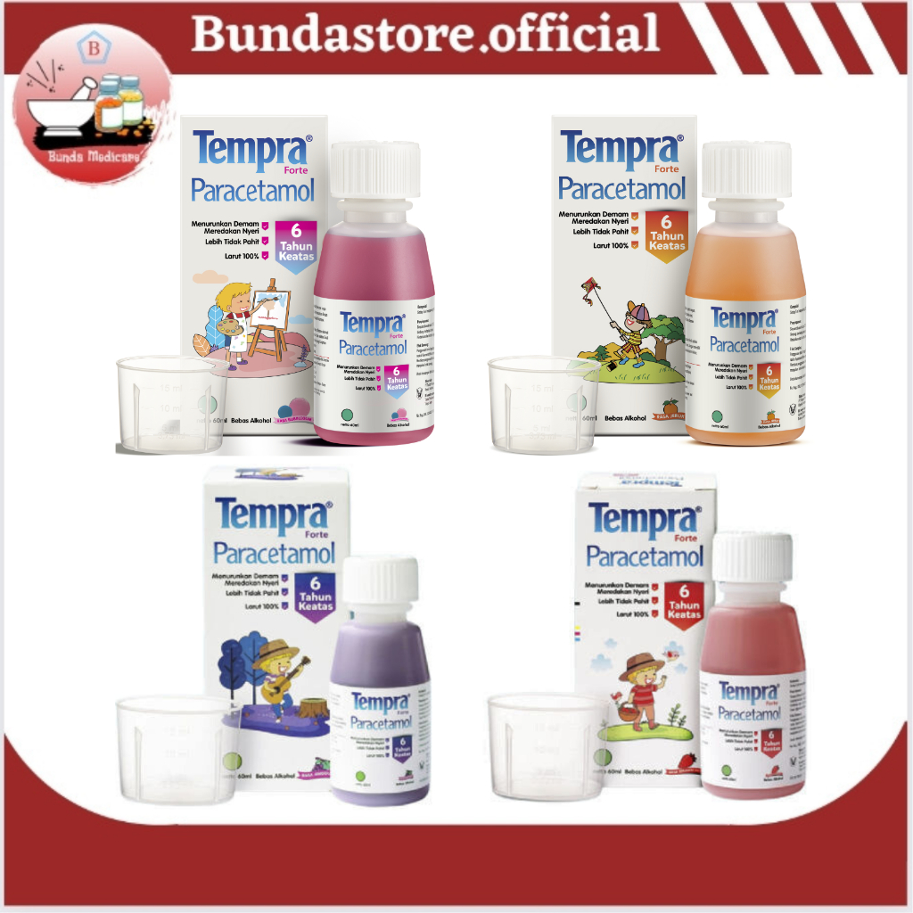 Jual Tempra FORTE Rasa Anggur / Jeruk / Strawberry / Bubble Gum 60 ml ...