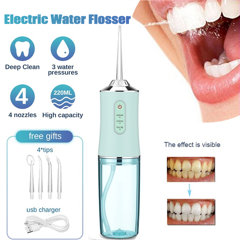 Jual Smart Electric Flushing Oral Irrigator Dental Water Jet USB 360 ...