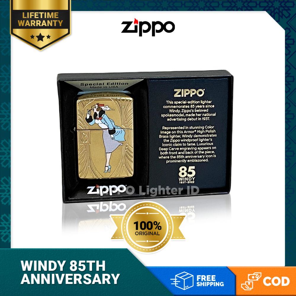 Jual Korek Api Zippo Windy 85th Anniversary Limited | Shopee Indonesia