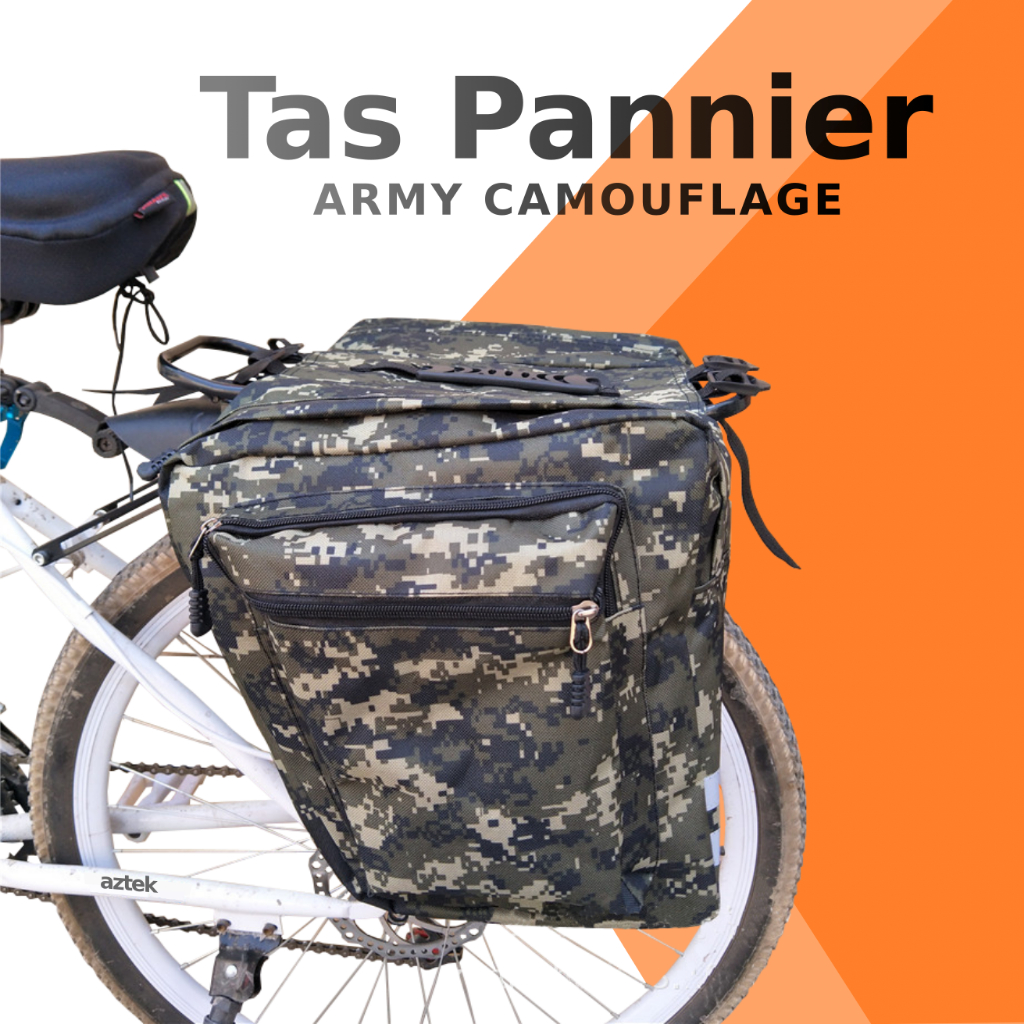 Jual Tas Pannier Bag Sepeda Tas Touring Bicycle Bag Aztek | Shopee Indonesia
