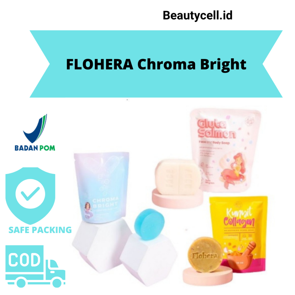 Jual Flohera CHROMA BRIGHT Brightening Body Soap Sabun Flohera Chroma ...