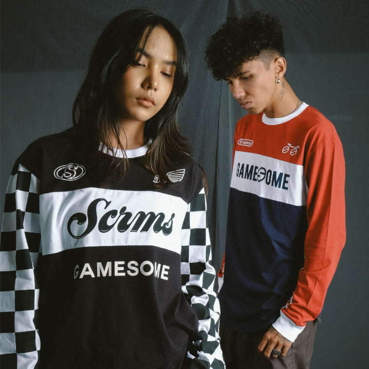Jual Screamous Kaos GAMESOME T-Shirt Longsleeves NORTHON BLACK | Shopee ...