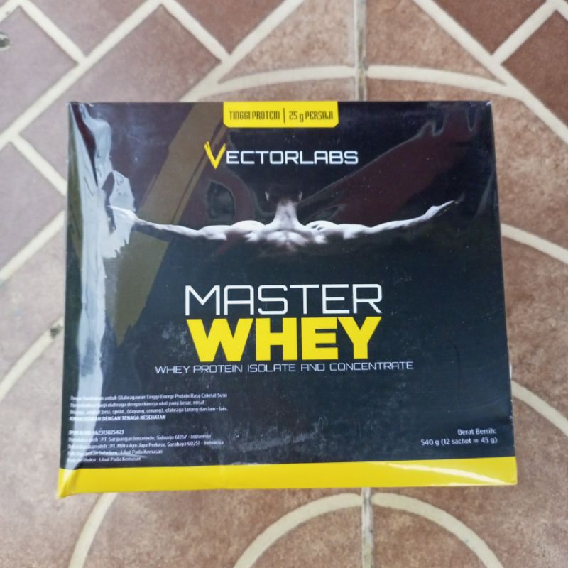 Jual Master Whey 12 Sachet Vectorlabs (untuk rasa silahkan chat ...