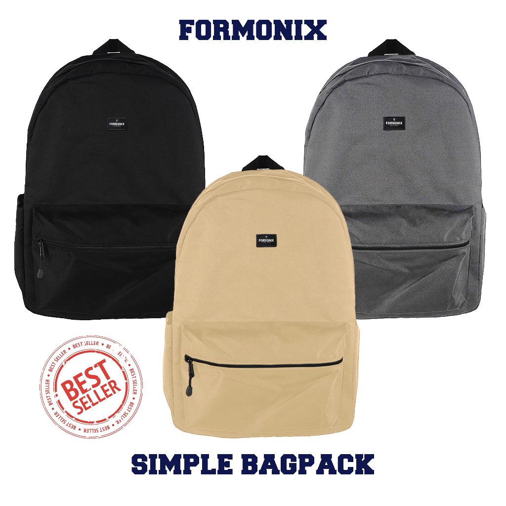 Jual Formonix Best Seller Tas Ransel Hitam Pria-Wanita dan Anak Sekolah ...